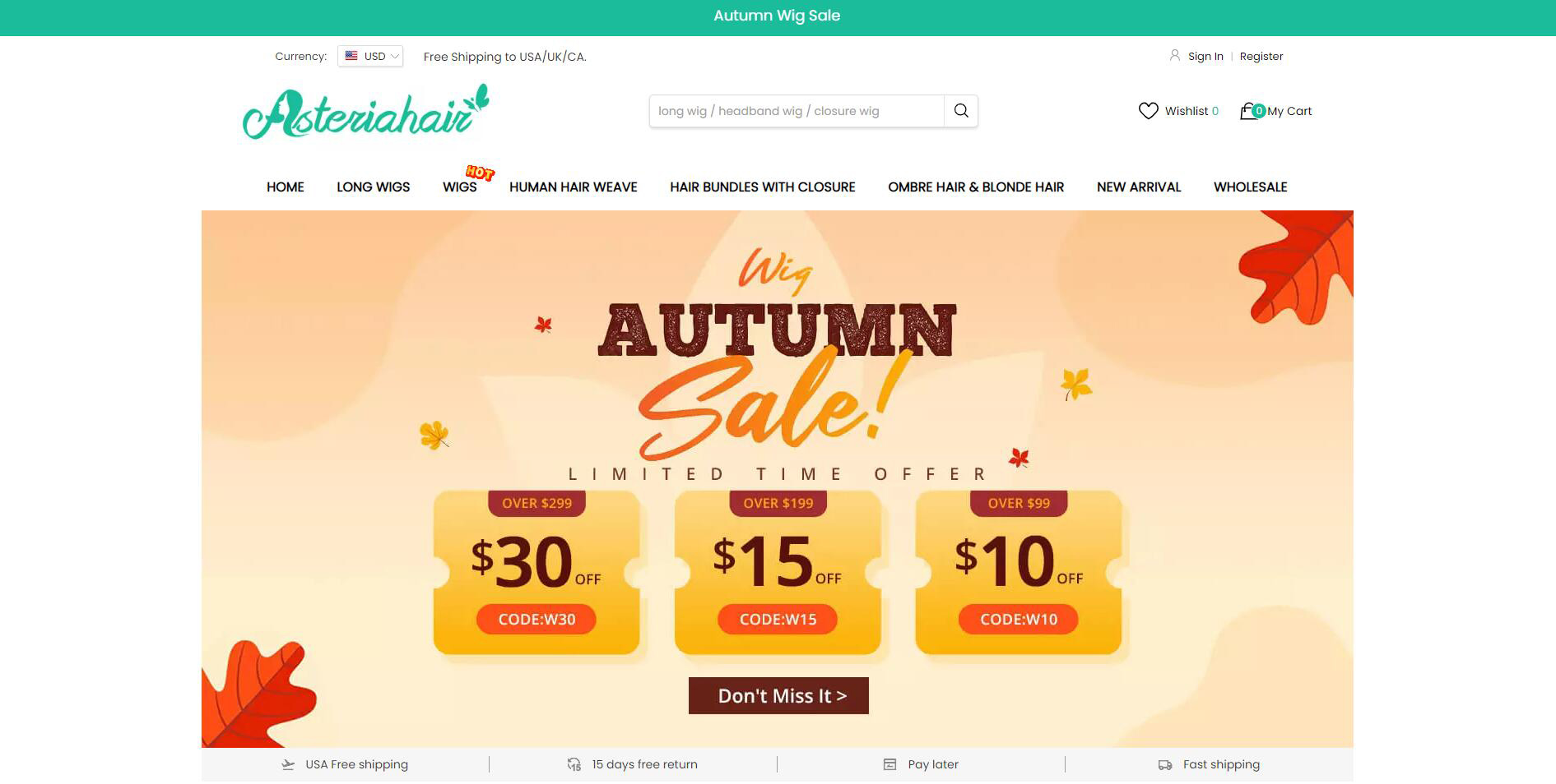 New offer launched: Asteria Hair Affiliate Program - AffJumbo